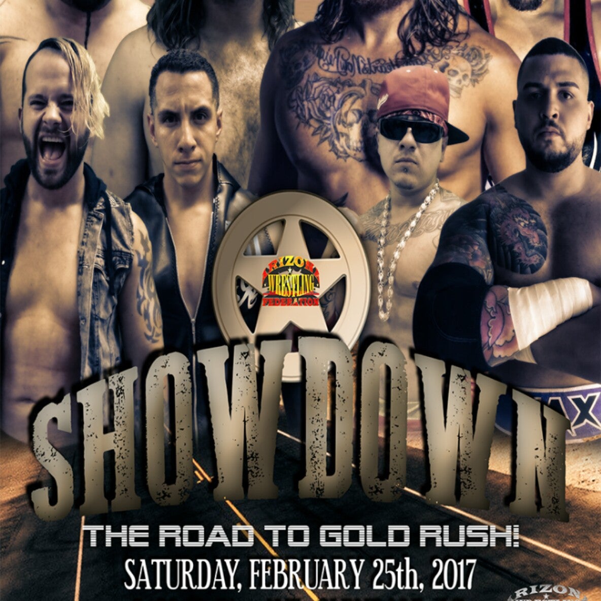 POSTER (11x17) - AWF Showdown 2017! | Arizona Wrestling Federation